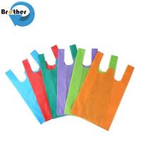China Wholesale Biodegradable Blank T-Shirt Design Non Woven Shopping Tote Bag with Logo Printing for Promotion for sale