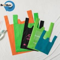 China Wholesale Custom Printed Eco Friendly Recycle Reusable Grocery Bag PP Laminated Non Woven Bag Fabric Tote Shopping Bags for sale