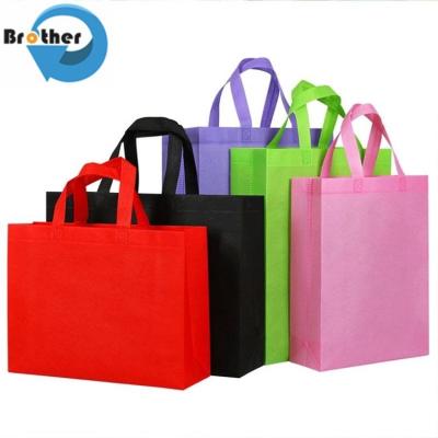 China Customize PP Non Woven TNT Bags/Nonwoven Flat Bag/T-Shirt Bag Colored Blue Nonwoven Tote T Shirt Bag PP Non Woven Bag for sale
