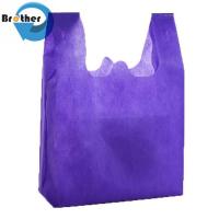 China Customize PP Non Woven TNT Bags/Nonwoven Flat Bag/T-Shirt Bag Colored Blue Nonwoven Tote T Shirt Bag PP Non Woven Bag for sale