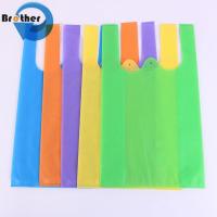 China Promotional PP Non Woven TNT Bags/Polypropylene Nonwoven T Shirt Bags Bag/W-Cut Non-Woven Vest Carrier Shopping Bag for sale