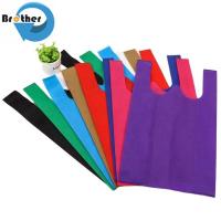 China Ecofriendly Home Textile High Quality PP Spunbond Nonwoven Fabric Reused Bags for T-Shirt or Gifts for sale