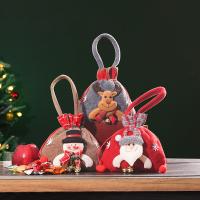China In-stock New Gift Christmas Decorative Small Gift Bag Christmas Apple Bag Candy Bag for sale
