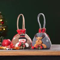 China In-stock New Gift Christmas Decorative Small Gift Bag Christmas Apple Bag Candy Bag for sale