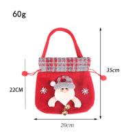 China In-stock New Gift Christmas Decorative Small Gift Bag Christmas Apple Bag Candy Bag for sale