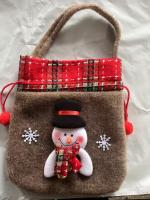 China In-stock New Gift Christmas Decorative Small Gift Bag Christmas Apple Bag Candy Bag for sale