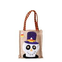 China In-stock New Halloween Gift Non-woven Tote Bag Candy Pumpkin Bag Decoration Prop Gift Bag for sale