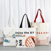 China Customized Cheap  Polyester Canvas Gift Bag Promotion Handbag for sale