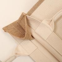 China Customized Jute Bag  Gift Bag Canvas and Jute Handbag for sale