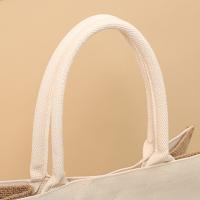 China Customized Jute Bag  Gift Bag Canvas and Jute Handbag for sale
