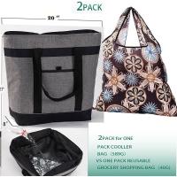 China Large Capacity Insulation  Handbag Outdoor Camping Ice Pack Foldable Storage Picnic Cooler Bag for sale
