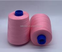 China 20S/2 100% Polyester Melange Yarn Raw Pattern Medium Thick Thread for Weaving High-Speed Flatbed Baota Line for Luggage Denim for sale