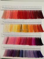 China 500g 150D/48F Melange Polyester Yarn Low Elastic Edge Protection for Clothing Lock for Weaving Black White Silk Code Edge Line for sale