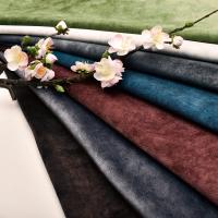 China 2025 Embossed Latest Design High Quality Lychee Pattern Velvet Sofa Fabric for Living Room Furniture Car Soft Bag for sale