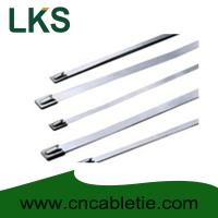 China 4.6*200mm 316 grade Ball-lock ss cable ties for sale