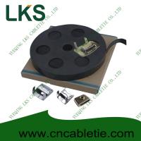 China LKS-CB Series PVC Coated Stainless Strapping Band with Screw Buckle and Banding tools for sale