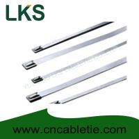 China 7.9*1200mm 316/304/201 grade Ball-lock stainless steel cable tie for sale