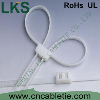 China Handcuffs type double nylon cable ties for sale