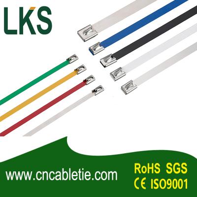 China 316/304/201 Grade Ball-lock Stainless Steel Cable Tie with High Tensile Strength and Corrosion Resistance for sale