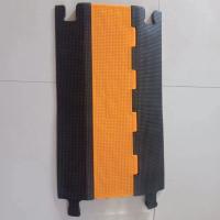 China Tolerable Weight 40-50t Rubber Ramp Event Cord Bridge Cable Protector Heavy Duty 2 Channel for sale