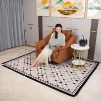 China 220V Graphene IR Electric Grey Floor Heating Rug Heating Mat Anti-Slip Easy to Install for sale