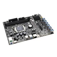 China B250C Mining Motherboard 12 USB GPU Slot DDR4 2133 2400 1800W Support for sale