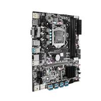 China Customized B75 Motherboard Chassis 8GPU Case with Power Supply RAM SSD and Graphics Card for sale