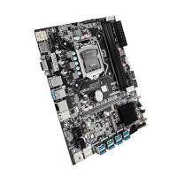 China Customized B75 Motherboard Chassis 8GPU Case with Power Supply RAM SSD and Graphics Card for sale
