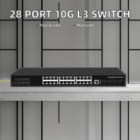 China 24 Port L3 Managed Ethernet Switch 10G Uplink 128Gbps Private Mold for sale