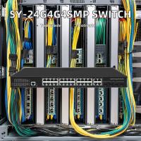 China SG3000-MG-24P4C Managed PoE Switch 24 Port Gigabit 56Gbps Industrial for sale