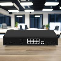 China 20Gbps Managed PoE Switch 8 Gigabit Ports 2 SFP Uplink L2 VLAN Support for sale