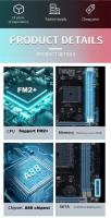 China Customized A88 Mainboard CPU Package FM2 Socket Type Supports 7650K 860K 870K for sale