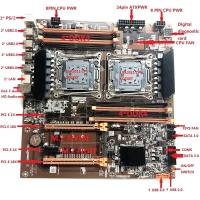 China X99 LGA2011-V3 ATX Motherboard 8 DDR4 Slots 256GB Max M.2 SATA for Custom PC for sale