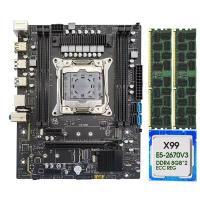 China X99 LGA2011-3 M-ATX Motherboard H81 H85 Chipset 4 DDR3 128GB SATA M.2 for sale