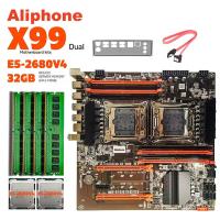 China Custom X99 ATX Motherboard Dual LGA 2011-3 Supports 2 Xeon E5 2680V4 256GB DDR4 for sale