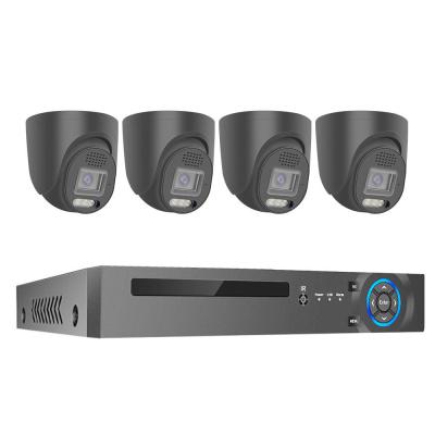 China Customizable 4 Channels H.265 4K 8MP Wired POE IP Network CCTV Home Security Camera System for sale