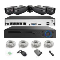 China 4 Channels Outdoor Face Detection H.265 4K 8MP Wired POE IP Network Security Home CCTV Camera System for sale