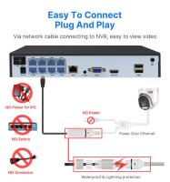 China Customizable 8 Channel 8MP 4K PoE NVR Kit with Red and Blue Light Alarm Outdoor Home CCTV IP Cameras for sale