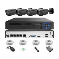 China Customized 4CH 4MP IP Camera Kit for Outdoor Bullet Camera Security Surveillance for sale