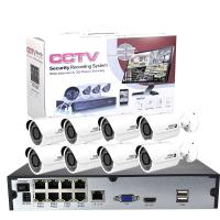 China 8CH 1080P 2MP PoE IP Camera NVR Kit with H.265 Night Vision 30M IR for sale