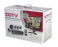 China 4CH NVR Kit CCTV Surveillance Security Camera System with Customized 4pcs Dome Cameras for sale