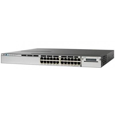China 24 10/100/1000 UPOE Ports WS-C3850-24UW-S Supports Stackable 1 Network Module Slot 1100 W Power Supply Private Mold for sale