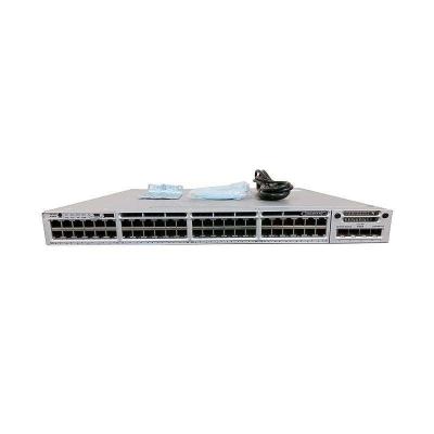 China Customizable WS-C3850-48F-S C3850-48F Switch Layer 3 48 * 10/100/1000 Ethernet POE Ports IP Base Managed- Stackable for sale
