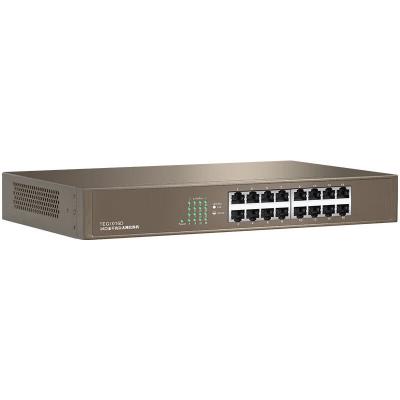 China 16 Ports Gigabit Ethernet Switch Fast Network 10/100/1000 Mbps Auto-negotiation RJ45 TEG1016D for speed and Connectivity for sale