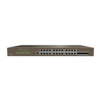 China TEG3328F L2 Managed Switch 802.1Q 4K VLAN 24port Gigabit 24*10/100/1000 Base-T Ethernet Ports 4*1000 Base-X SFP Ports for sale