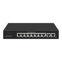 China 10-Port Gigabit PoE Switch with SFP Fiber Port 30W Power VLAN SNMP QoS Functions Active Stock FCC Certified 1- in High Demand for sale