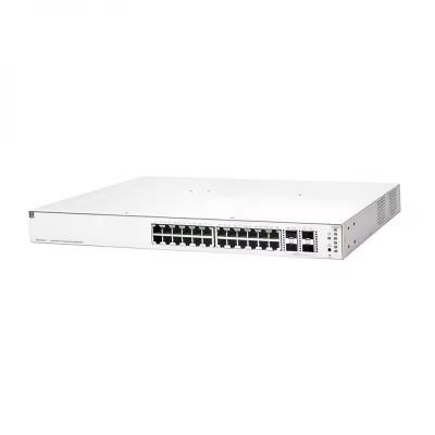China Customized JL684A 24-Port Gigabit PoE Switch with 10Gb SFP Network Switch Instant on 1930 370W for sale