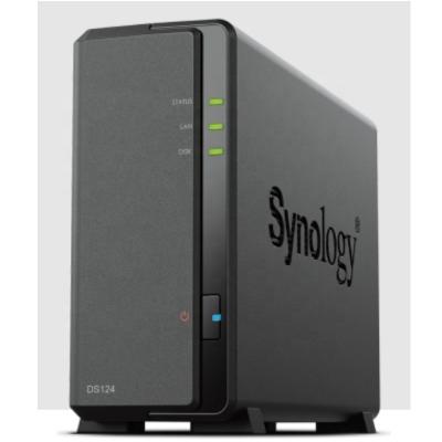 China New Original DiskStation DS124 Networked Storage 1-Bay 3.5inch Diskless 1xGbE NAS Realtek RTD1619B Quad-core. 1.4GHz, 1GB RAM for sale
