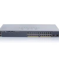 China Used Cisco Catalyst 2960-X 24 Port Layer 2 Gigabit Network Switch with LAN Base Software for sale