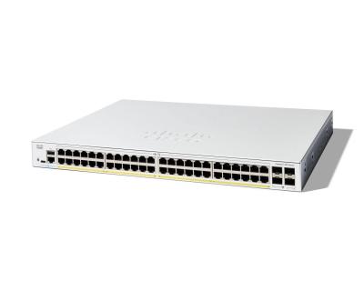 China Cisco C1300 Series 48 Port Ethernet PoE Switch with 370W PoE Budget and 4x 1G SFP Uplinks for sale